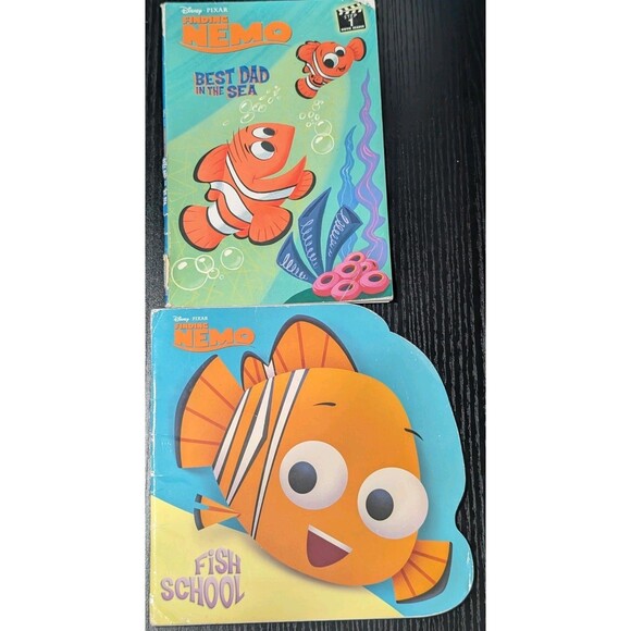 Art | Finding Nemo Book Bundle 2 Books Best Dad In The Sea Fish School ...